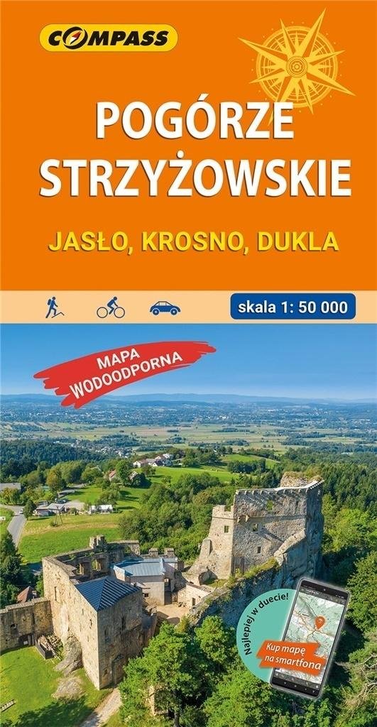 Mapa - Pogórze Strzyżowskie. Jasło, Krosno, Dukla - Opracowanie ...