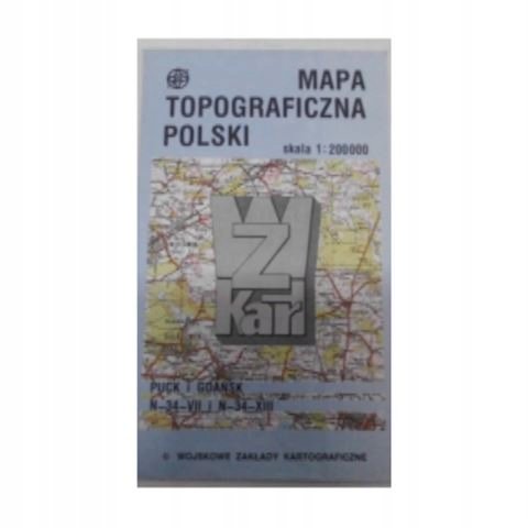 Mapa topograficzna Polski Puck I Gdańsk - Opracowanie zbiorowe ...
