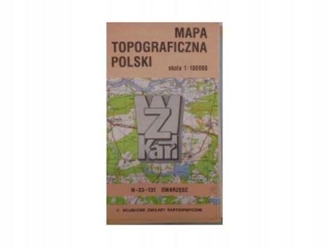 Mapa Topograficzna Polski - Swarzędz - Skala 1:100 000 - Opracowanie ...