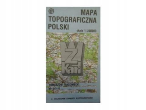 Mapa topograficzna Polski - Tomaszów Mazowiecki - Opracowanie zbiorowe ...