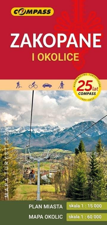 Mapa turystyczna - Zakopane i okolice w.8 - Opracowanie zbiorowe | Książka w Empik