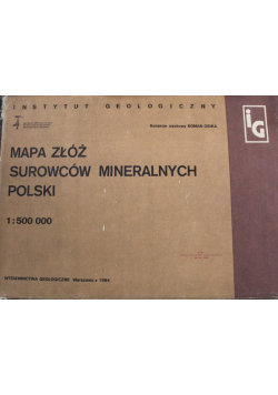 Mapa złóż surowców mineralnych Polski - | Książka w Empik