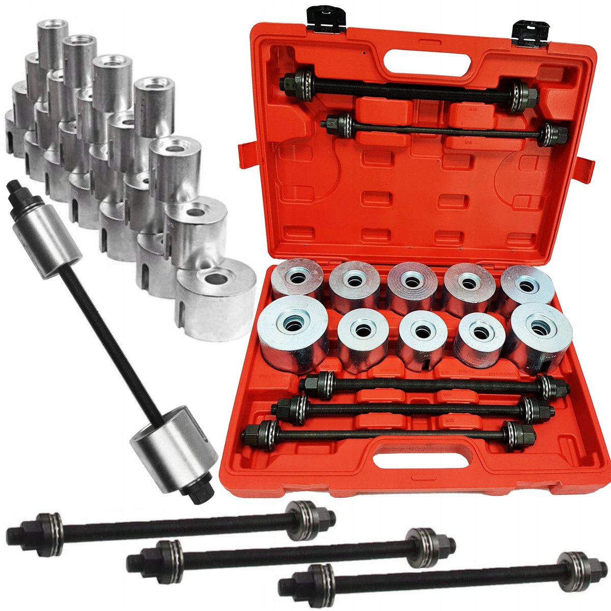 Mar-Pol Zestaw Wciskania Tulei 34-90Mm 27El Ściągacz Łożysk Adaptery ...
