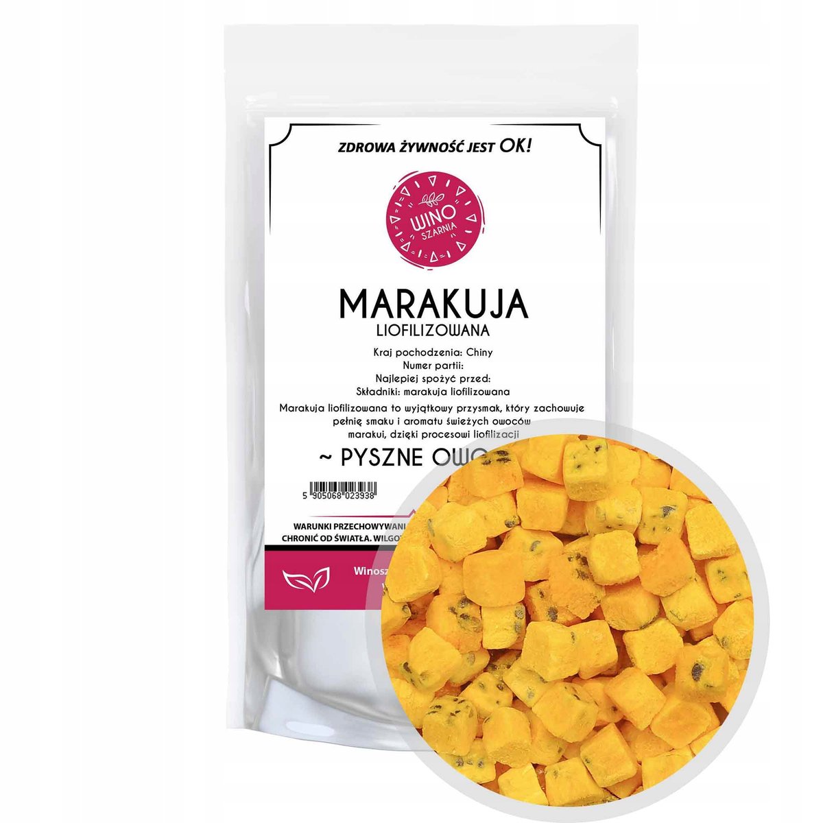 Marakuja kostka liofilizowana pyszne owoce 1kg - Winoszarnia | Sklep ...