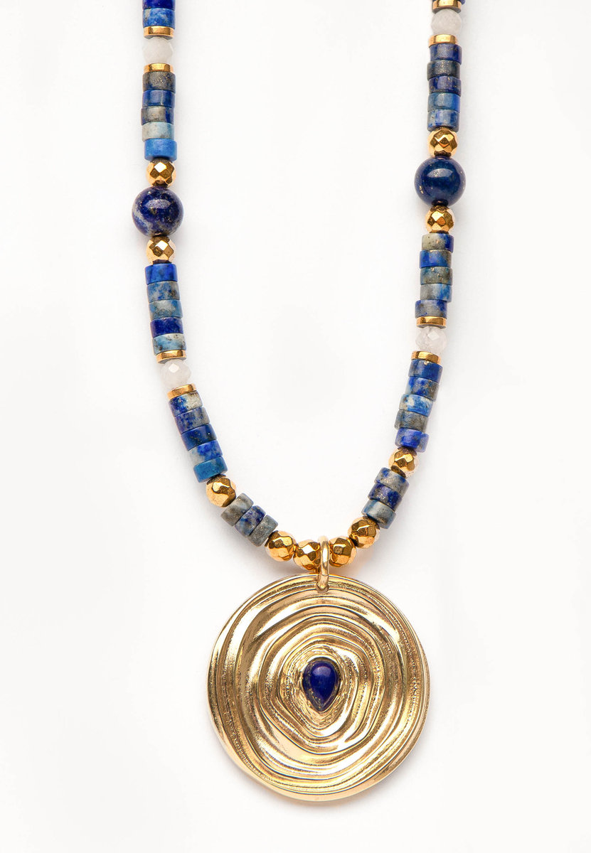 Marasimsim Naszyjnik z lapis lazuli, żywioł Woda - MARASIMSIM | Moda Sklep EMPIK.COM