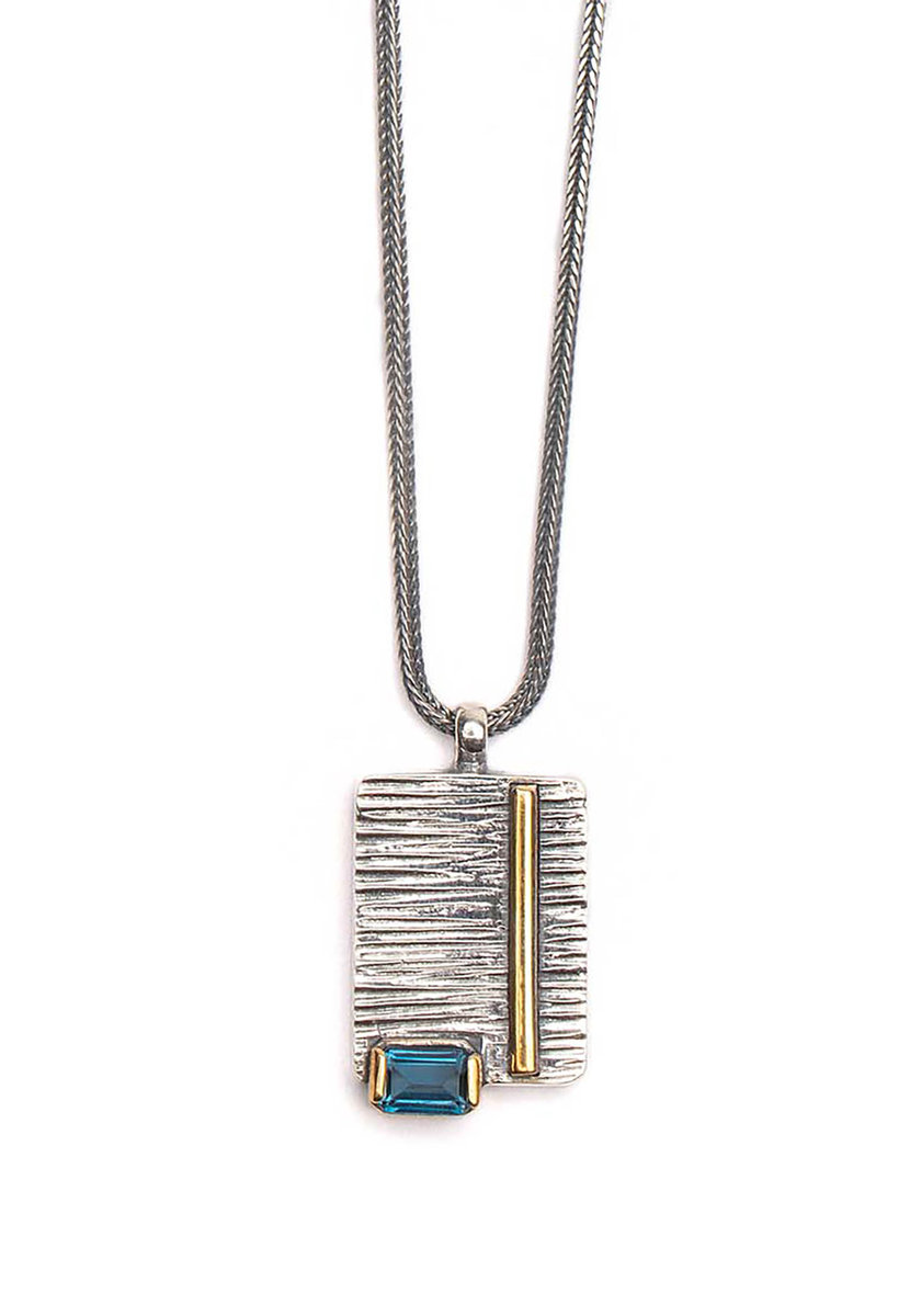 Marasimsim Naszyjnik z topazem London Blue - MARASIMSIM | Moda Sklep EMPIK.COM