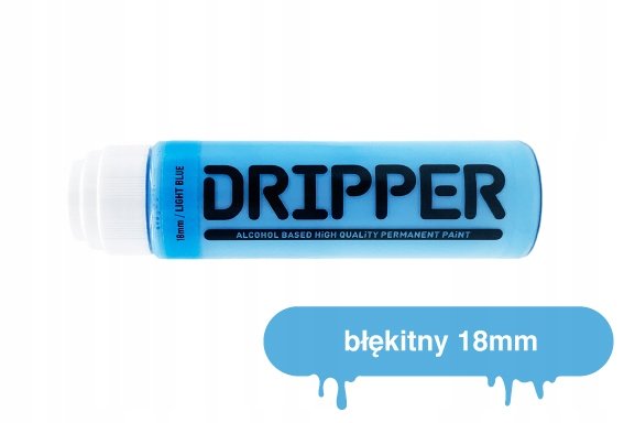 Marker dekoracyjny mop DRIPPER 18mm błękitny - Dope | Sklep EMPIK.COM
