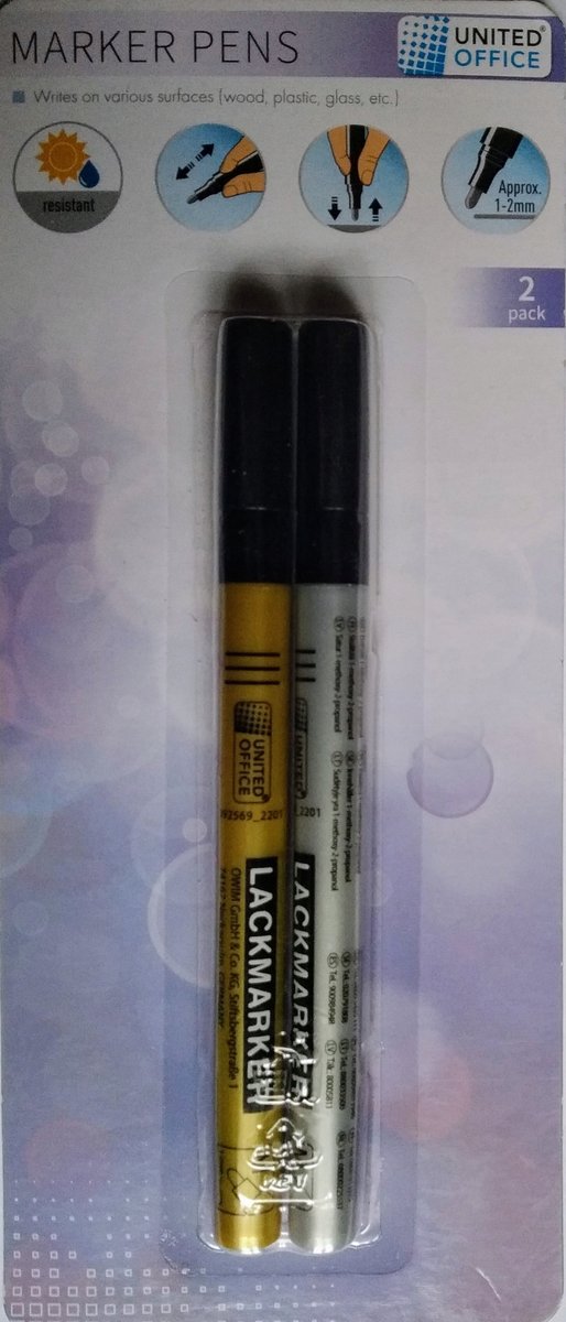 Marker dekoracyjny United Office 2 szt. SP790 - United Office | Sklep ...