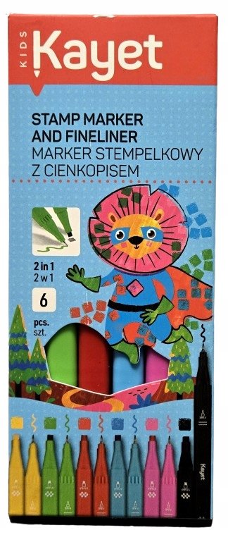 Marker do papieru Kayet 6 szt. - inna (Inny) | Sklep EMPIK.COM