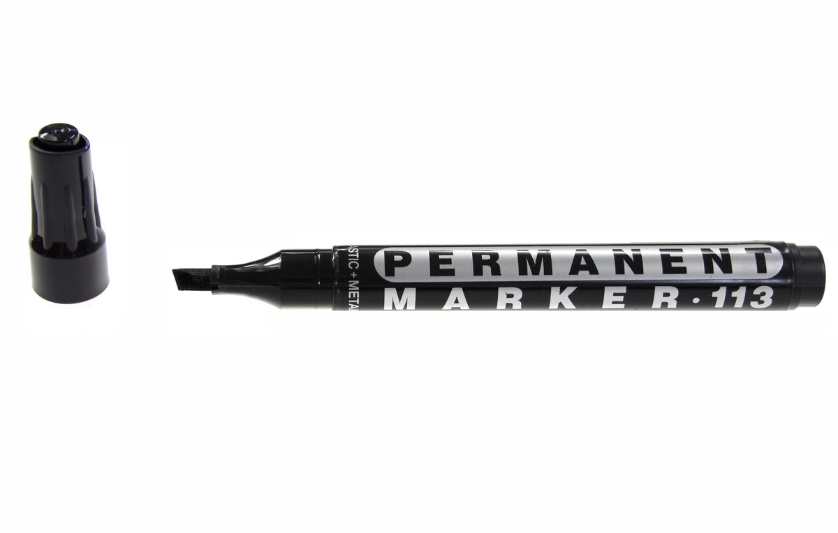 Marker Permanentny Leely Ścięta Końcówka Czarny - Shan | Sklep EMPIK.COM