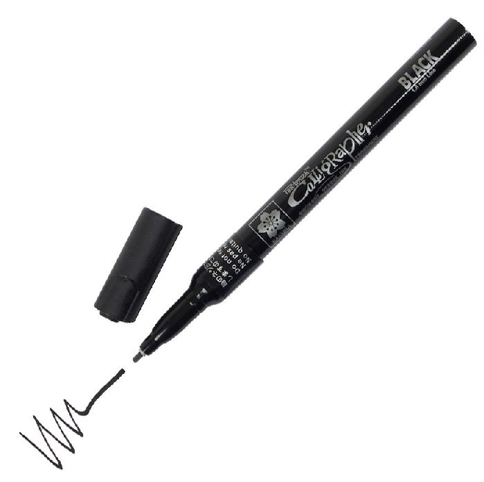 Marker permanentny, Sakura Pen-Touch Calligrapher, Fine, black, 1,8 mm ...