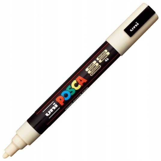 MARKER POSCA PC-5M UNI Z FARBĄ PLAKATOWĄ KOŚĆ SŁON - Inna marka | Sklep ...