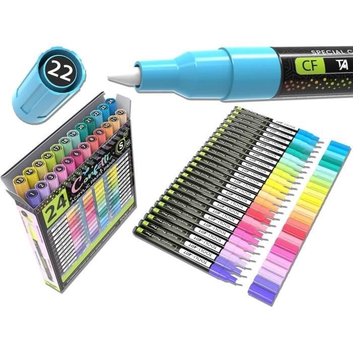 Markery Akrylowe TOOLI-ART Specjalny Kolor - Zestaw 24 sztuki - Aucune ...