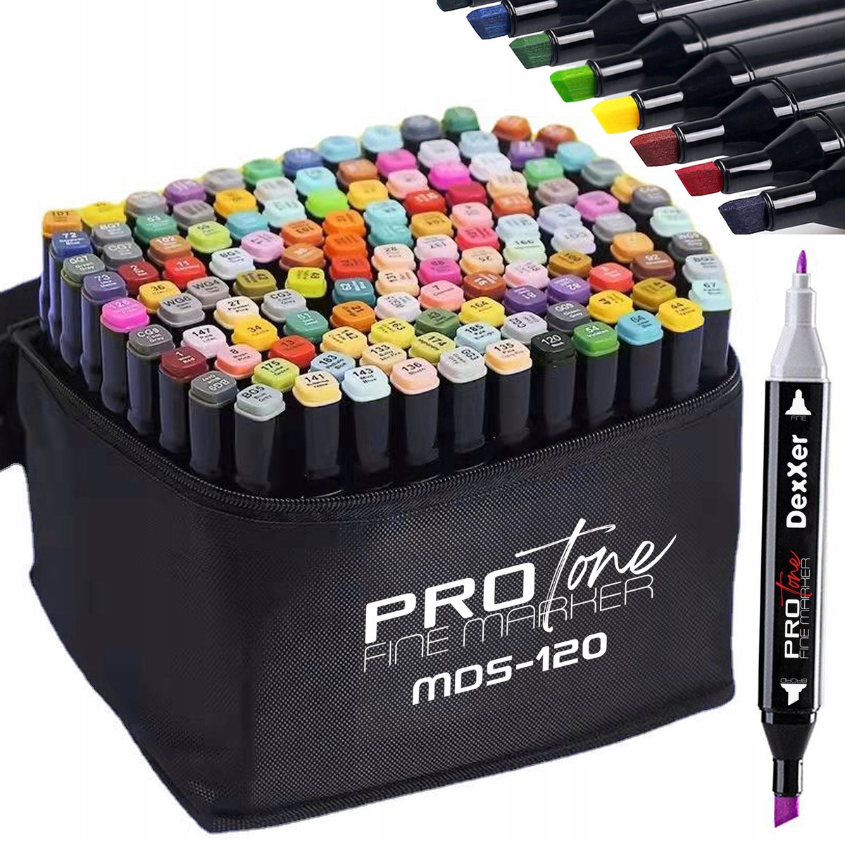 Markery Alkoholowe Flamastry Zestaw Pro Torba - Inna marka | Sklep ...