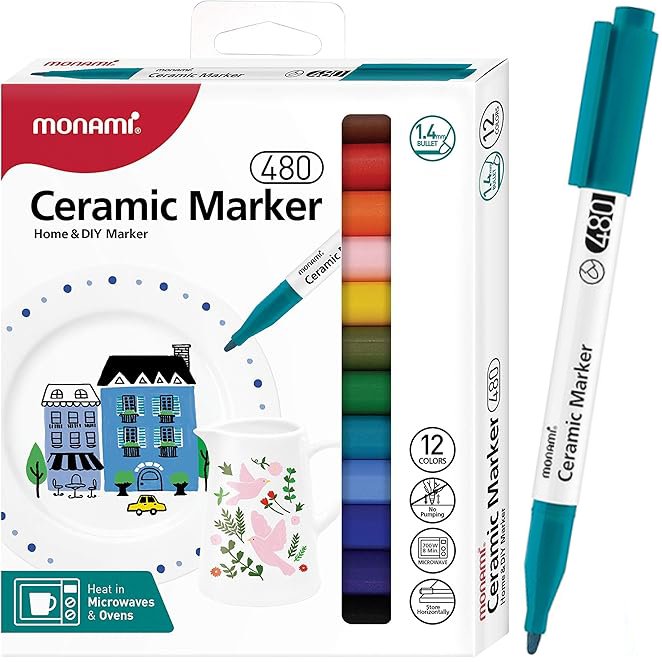 Markery Do Ceramiki Ceramic Marker B 1,4Mm 480 12 Kolorów Monami - Monami | Sklep EMPIK.COM