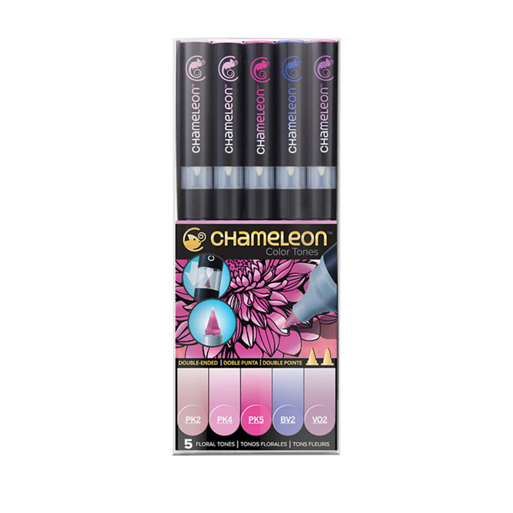 Markery komplet 5 floral tones set CHAMELEON CT0512UK - chameleon ...