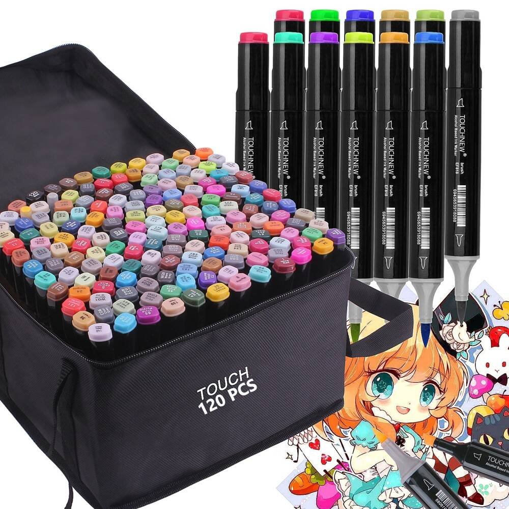 Markery Mazaki Pisaki Dwustronne + Torba 120 Sz - Inna marka | Sklep ...