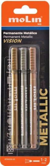 Markery Permanentne Metaliczne 3 Kol. Molin Rtm220-03 - TIERRA | Sklep ...