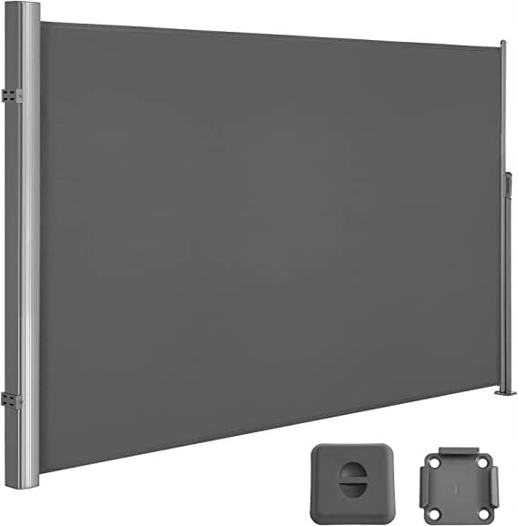 Markiza boczna 400 x 180 cm metal songmics antracyt - Inna marka ...