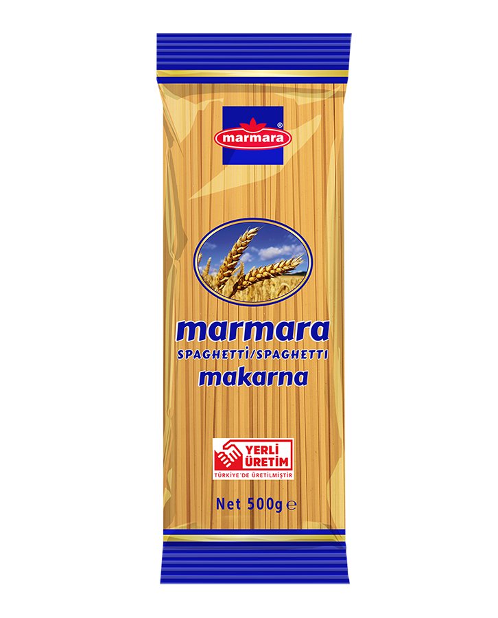 Marmara Spaghetti Makarna 500g – klasyczna pasta z pszenicy durum ...