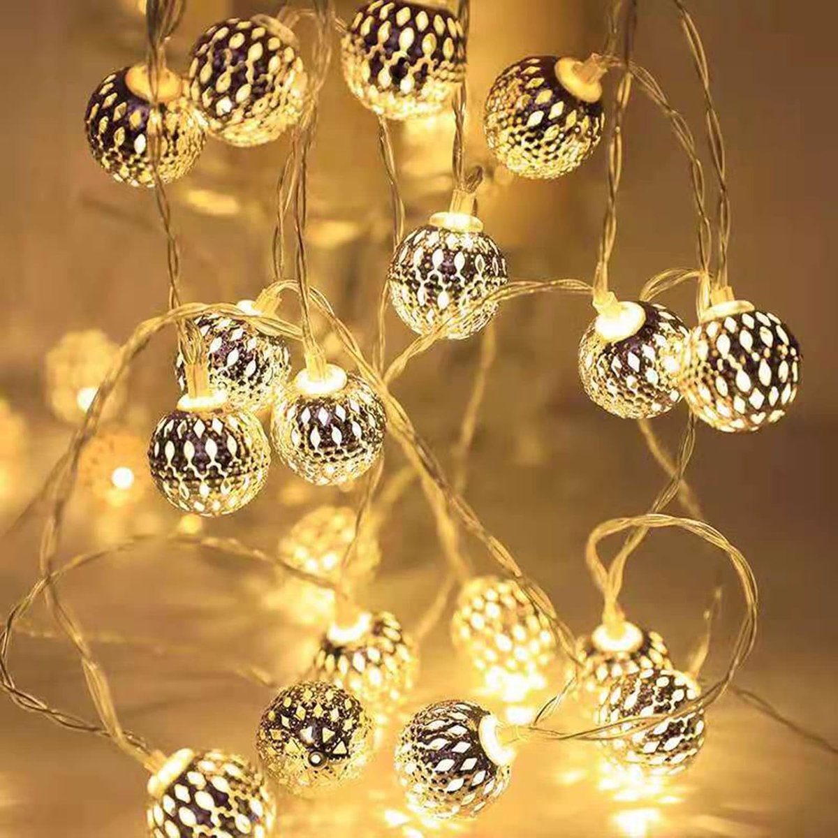 Marokańskie lampki choinkowe, lampki choinkowe LED, dekoracje ...