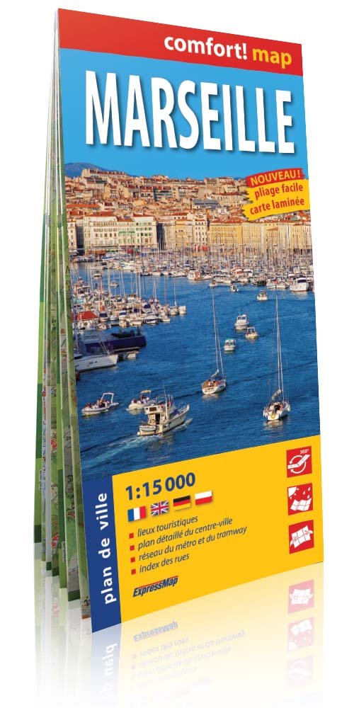 Marsylia. Plan miasta 1:15 000 - Opracowanie zbiorowe | Książka w Empik