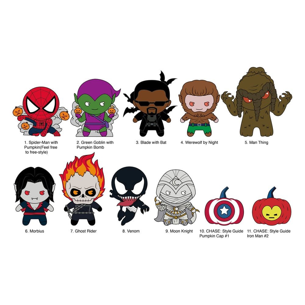 Marvel 3D PVC Bag Clips Halloween/Strange Tales Series 1 Display (24 ...