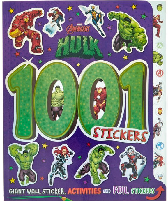 Marvel Hulk - 1001 stickers - Opracowanie zbiorowe | Książka w Empik