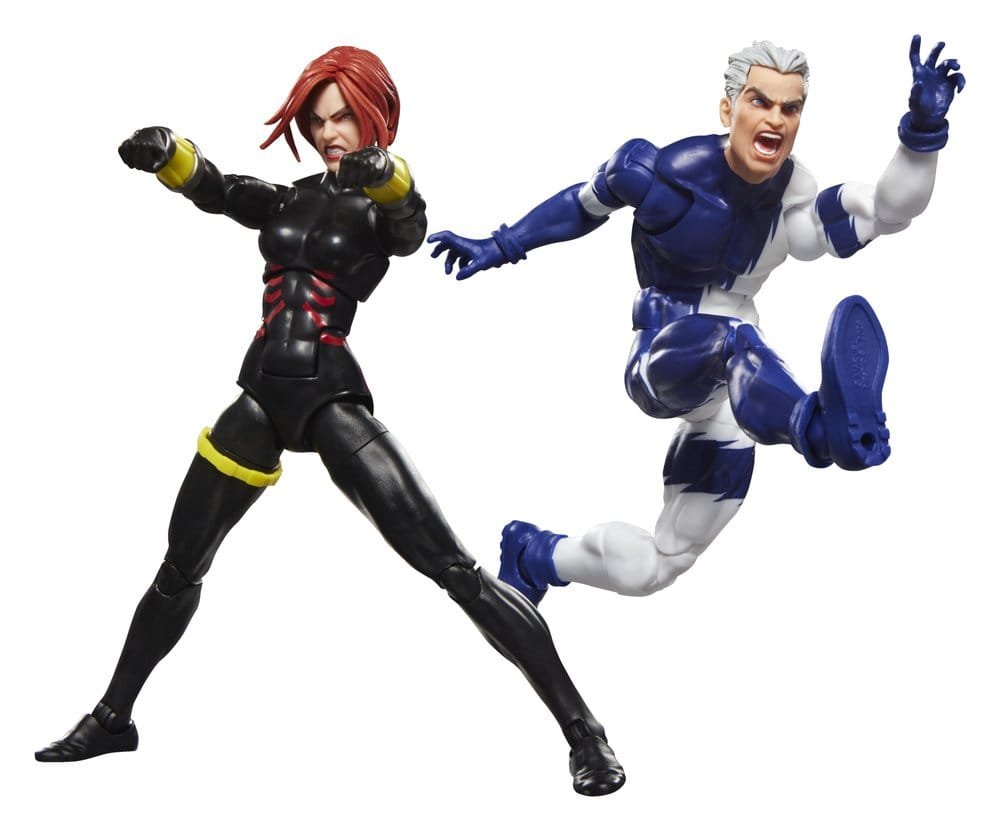 Marvel Legends Avengers figurki 2-pack Black Widow i Quicksilver 15 cm ...