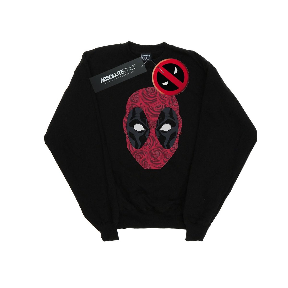 Marvel Męska Bluza Deadpool Head Of Roses (XXXXXS / Czarny) - Marvel ...