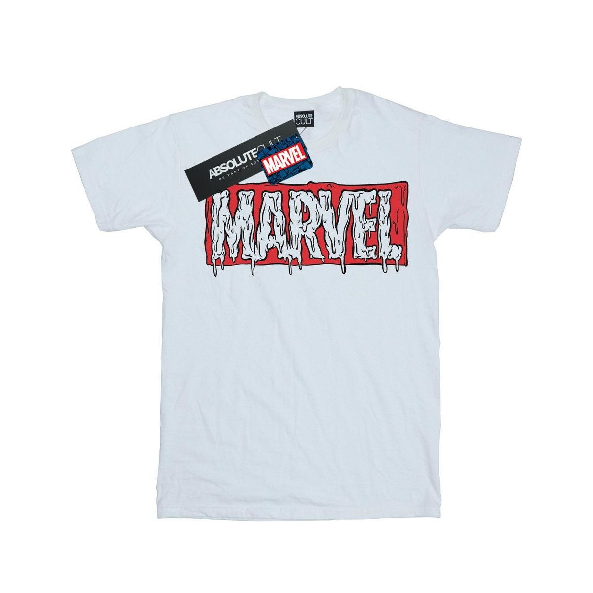 Marvel Męska Koszulka Z Logo Drip (XXXXXS / Ciepły Biały) - Marvel ...