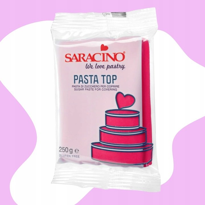 Masa cukrowa do obkładania fuksjowa Fuschia Top Paste 250g - Saracino ...