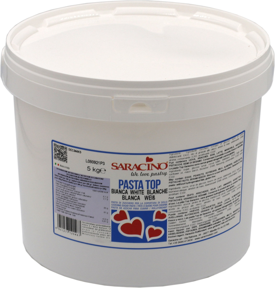 Masa Cukrowa Do Obkładania - Saracino - Biała 5 Kg - Świat Cukiernika ...
