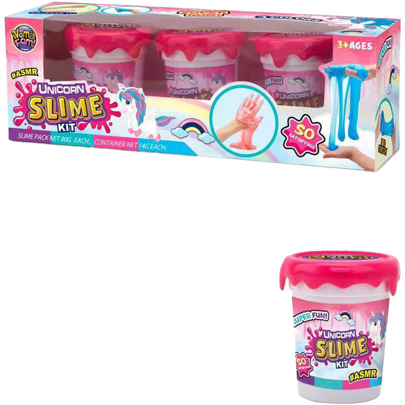 Masa Magiczna Slime Jednorożce 3X80G Zabawka Dla Dzieci - Trifox ...