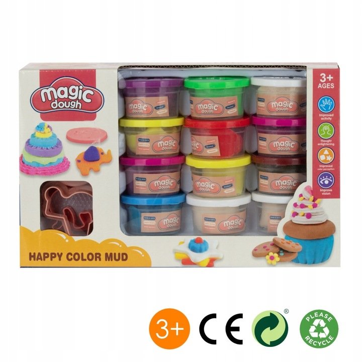 Masa Plastyczna Ciastolina 12 Pojemników Akcesoria - Inna marka | Sklep ...