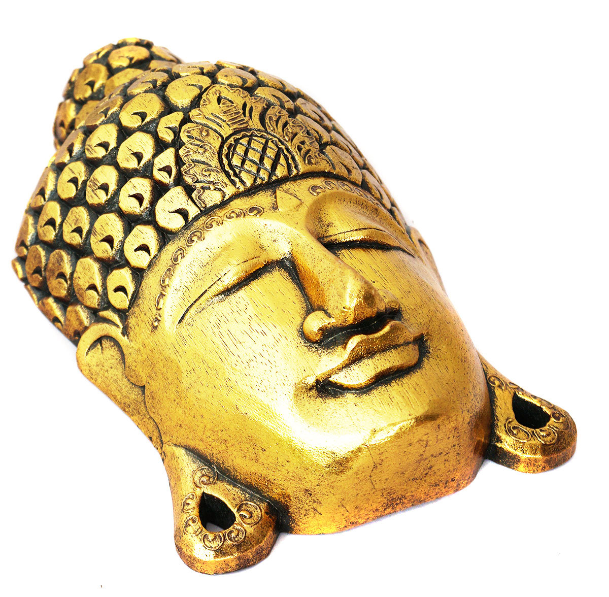 Maska Budda Drewniana Rzeźba 41Cm Ozdoba Na Ścianę - Jakarta | Sklep ...