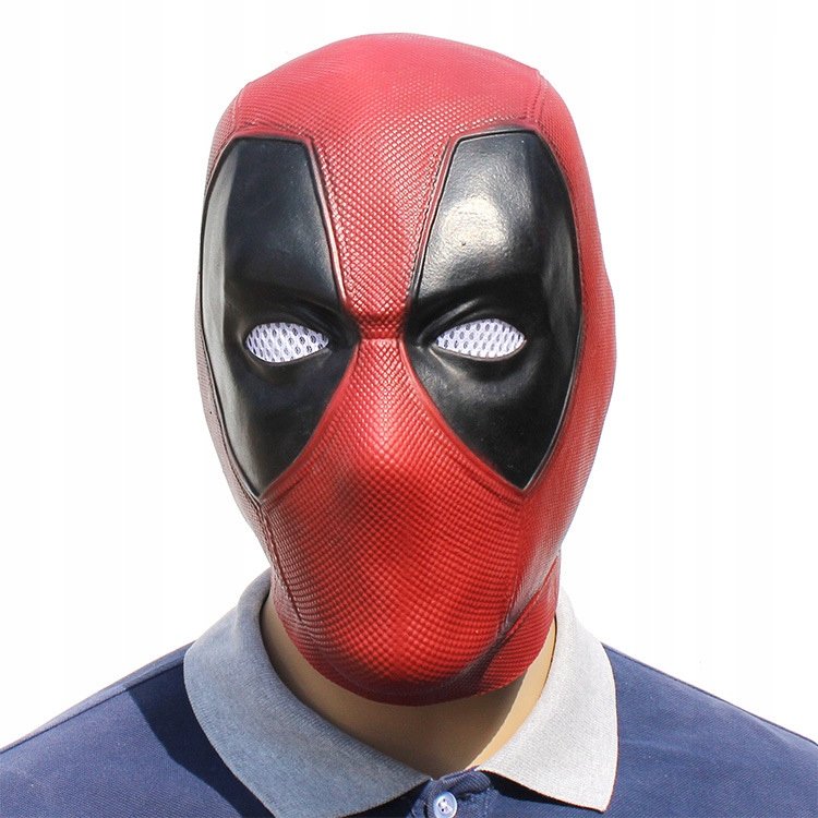 MASKA DEADPOOL MARVEL IMPREZOWA HALLOWEEN PRZEBRANIE GADŻET LATEKS ...
