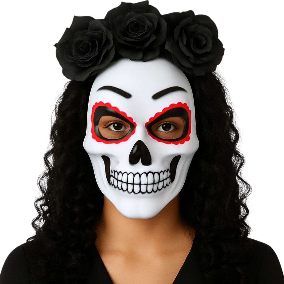 Maska Halloween La Catrina Czaszka - del-sol | Przyjęcia i okazje w ...