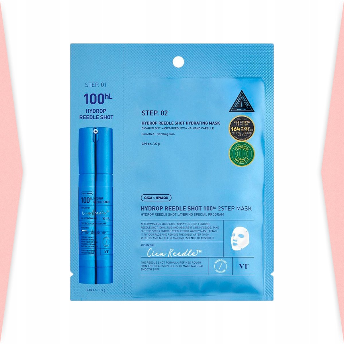 Maska hydrożelowa VT Hydrop Reedle Shot 100hL 2-Step 38g Nawilżenie | Sklep EMPIK.COM