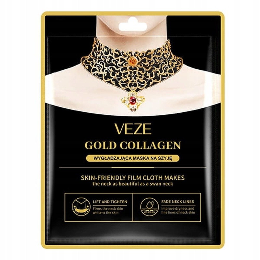 Maska w płachcie na szyję Veze Gold Collagen 25 ml | Sklep EMPIK.COM