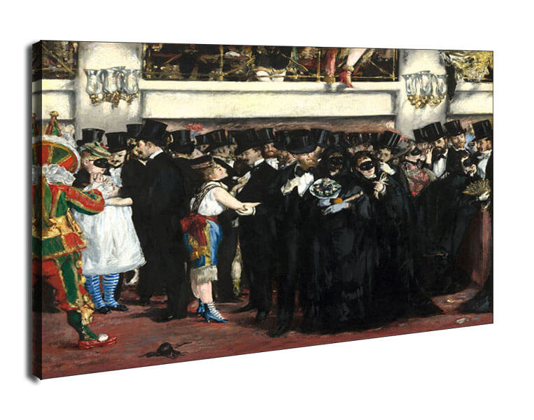 Masked Ball at the Opera, Edouard Manet - obraz na płótnie 60x40 cm ...