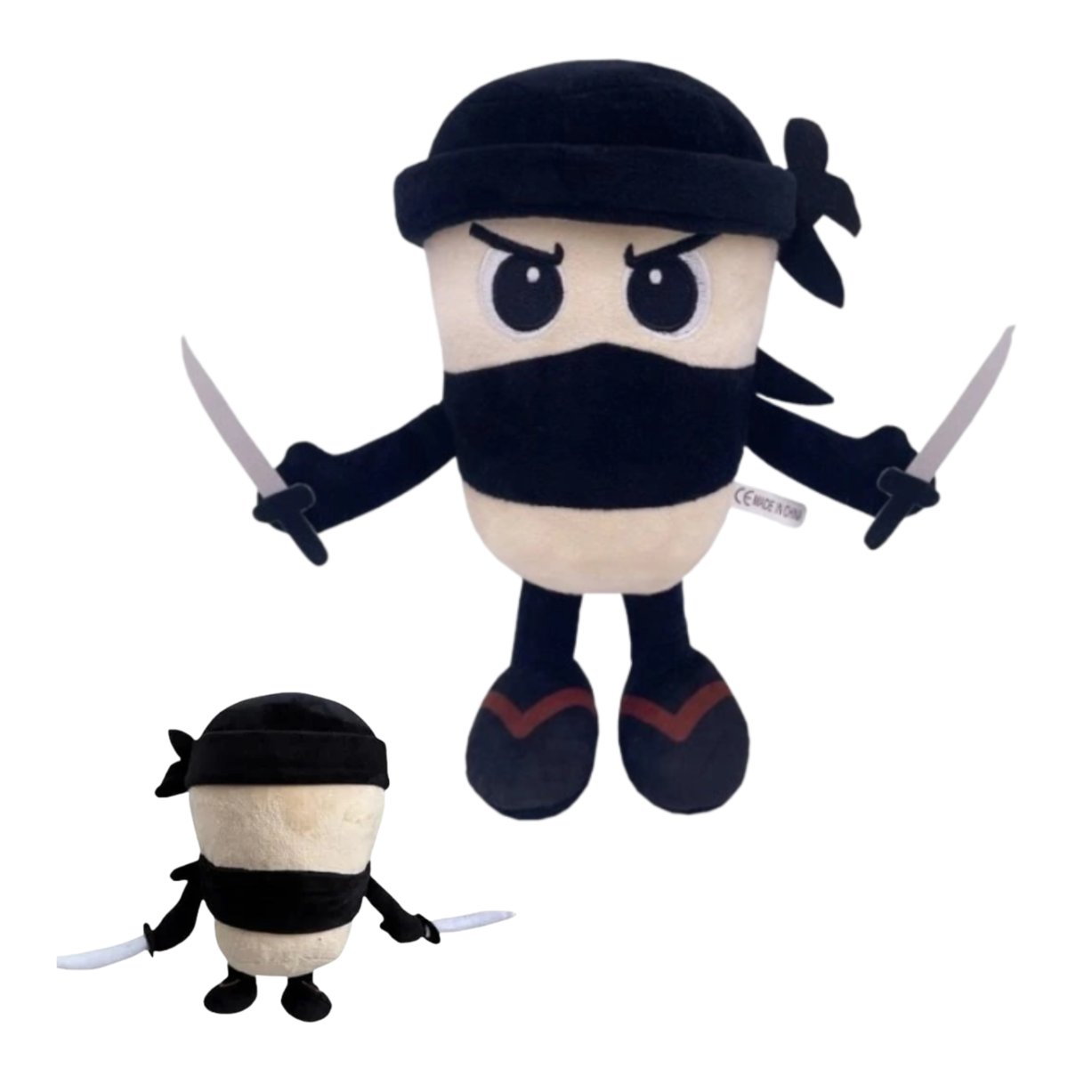 MASKOTKA BRAINROT Cappuccino Assassino PLUSZAK NINJA KAWA TRALALERO ...