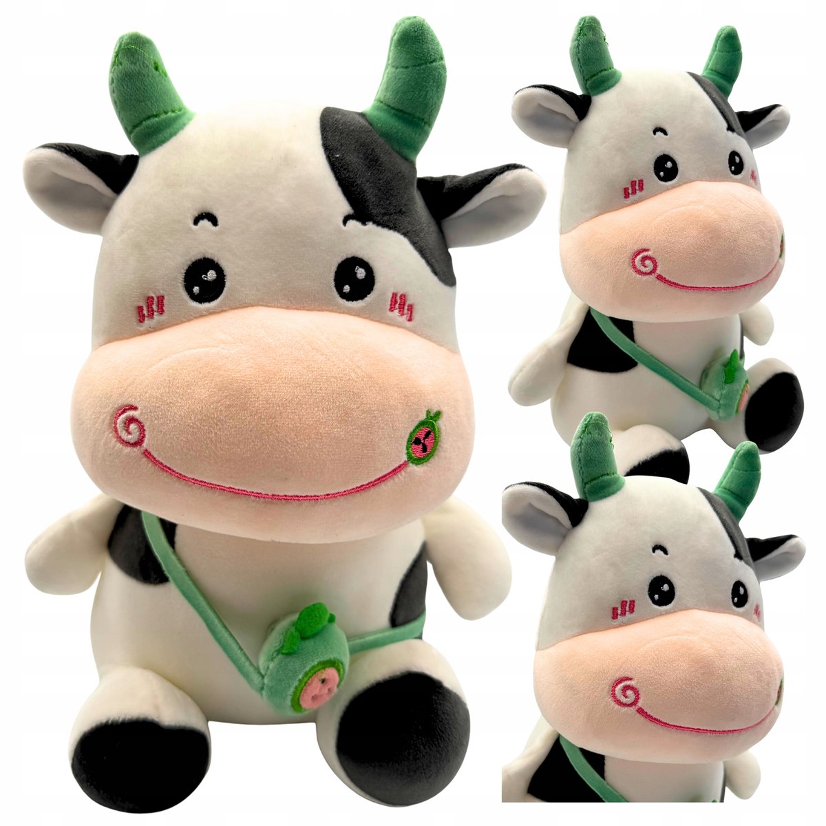 Maskotka Krowa Krówka Pluszowa Z Torebką Pluszak 30 cm Przytulanka ...