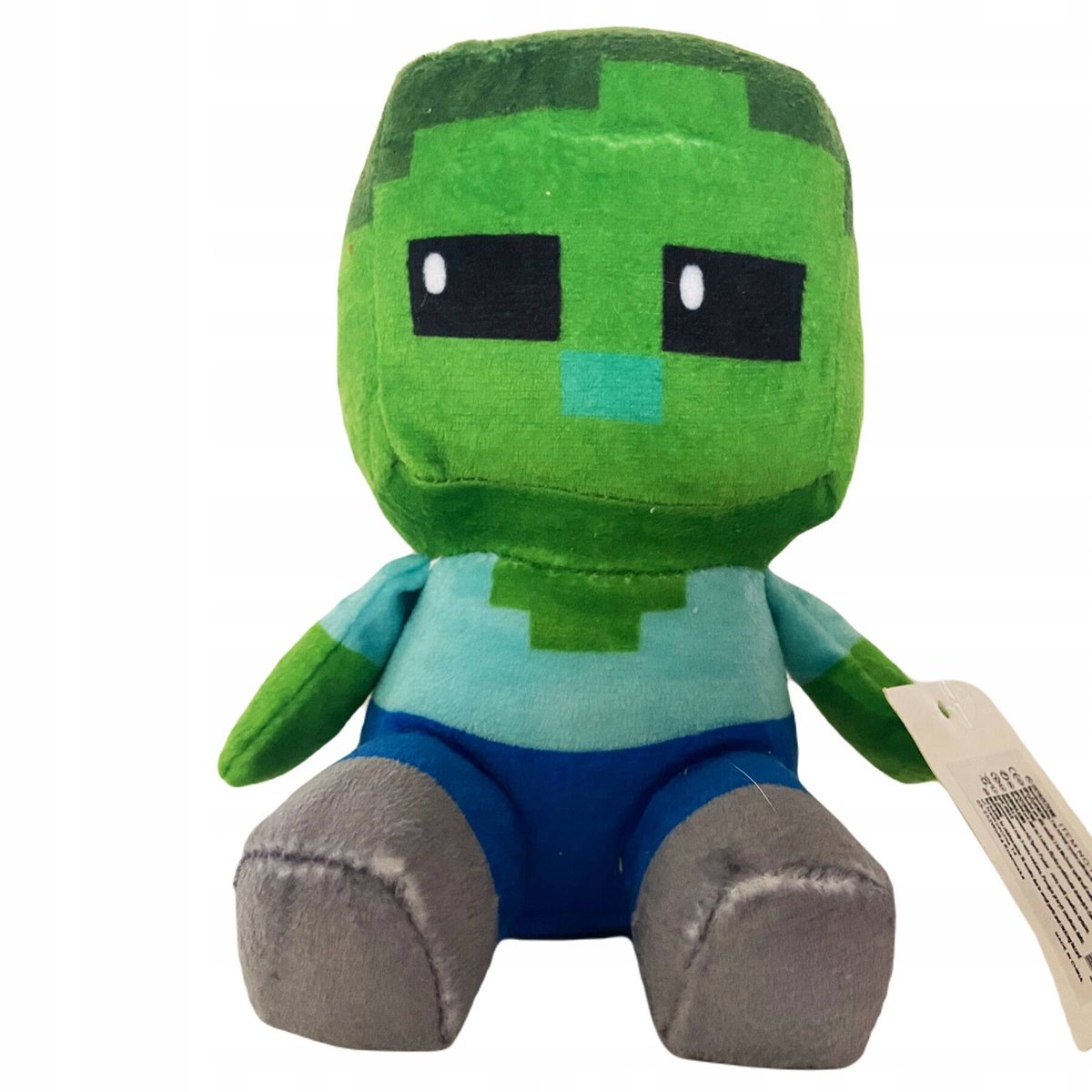 MASKOTKA MINECRAFT BABY ZOMBIE FIGURKA PLUSZAK Z GRY LUDZIK PRZYTULANKA ...