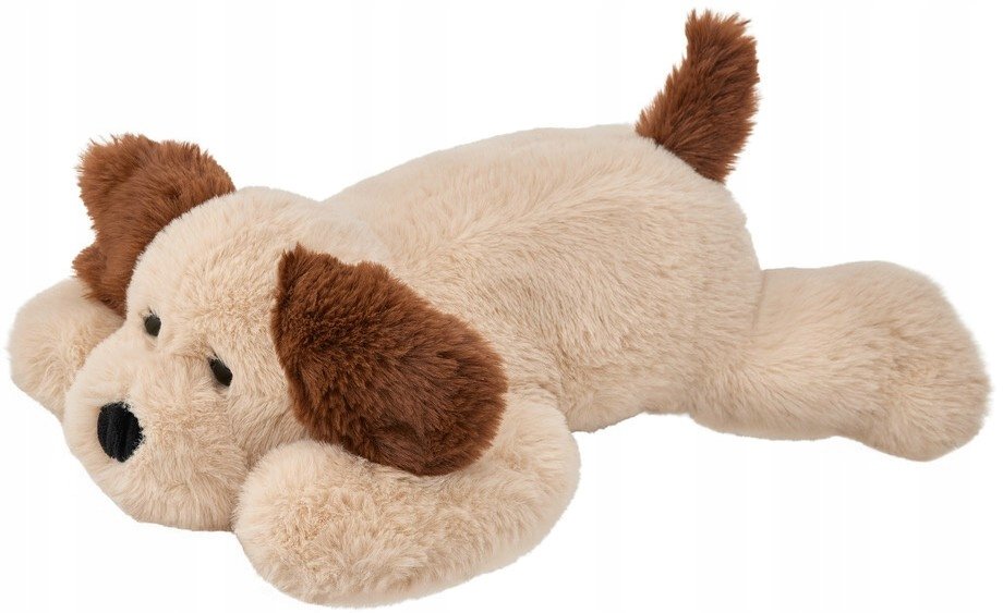 Maskotka Piesek Leżący Beżowo-Brązowy - 38Cm - Beppe | Sklep EMPIK.COM
