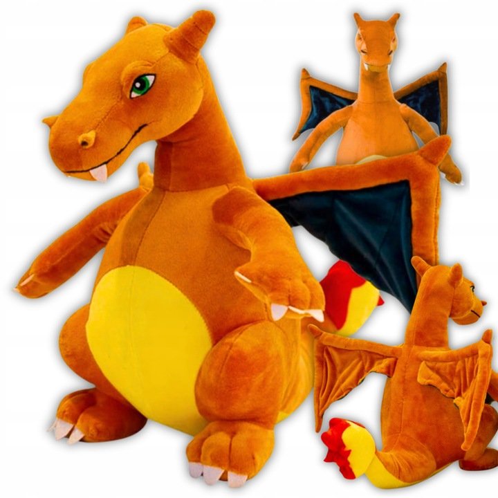 Maskotka Pluszak Pokemon Charizard Pomarańczowy Smok Dla Dzieci 30Cm ...