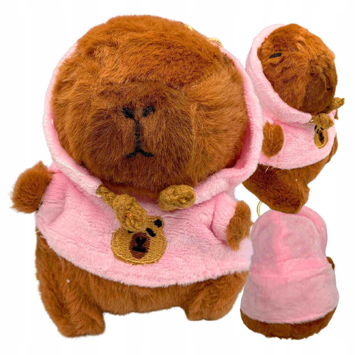 Maskotka Pluszowa Kapibara Pluszak Capybara W Bluzie Kaptur Brelok 12 ...