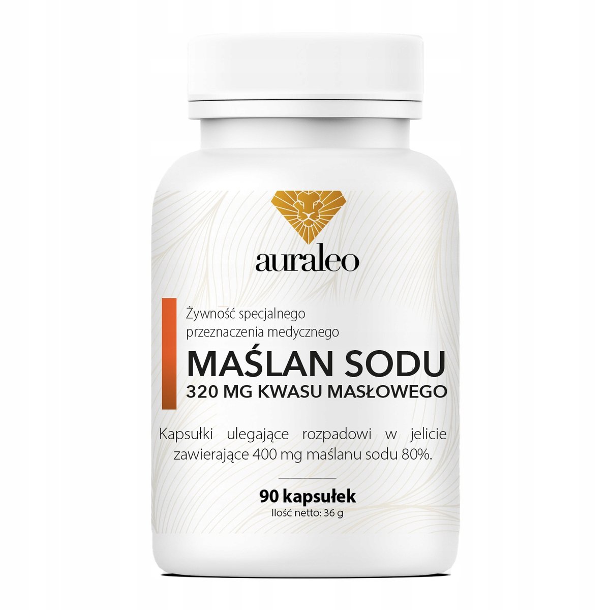 MAŚLAN SODU 960 mg kwasu masłowego IBS zdrowe jelita 90 kapsułki ...