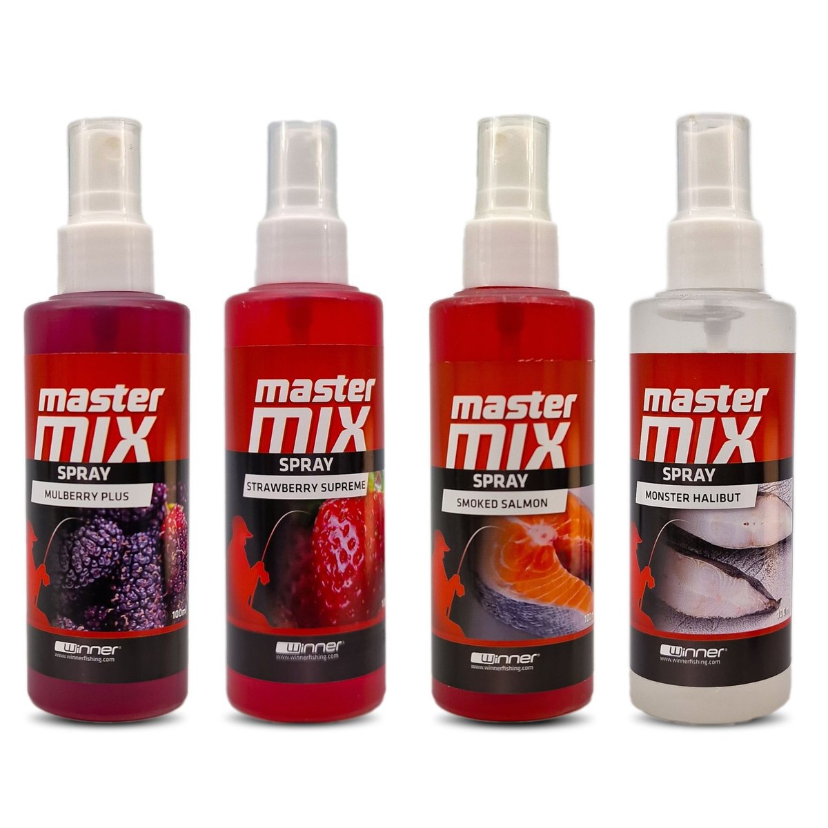 Master Mix Spray 100ml atraktor w sprayu - Zestaw 4 sztuki Rybny ...