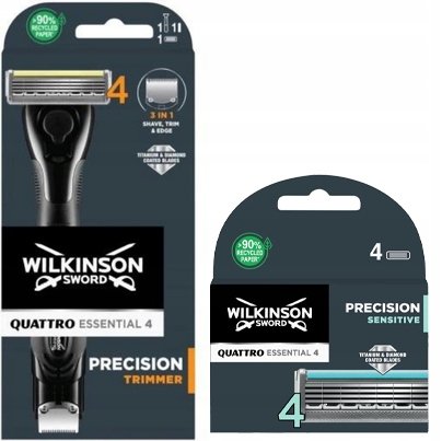 Maszynka WILKINSON Quattro Essential 4 Precision Trimmer + 5 wkładów ...